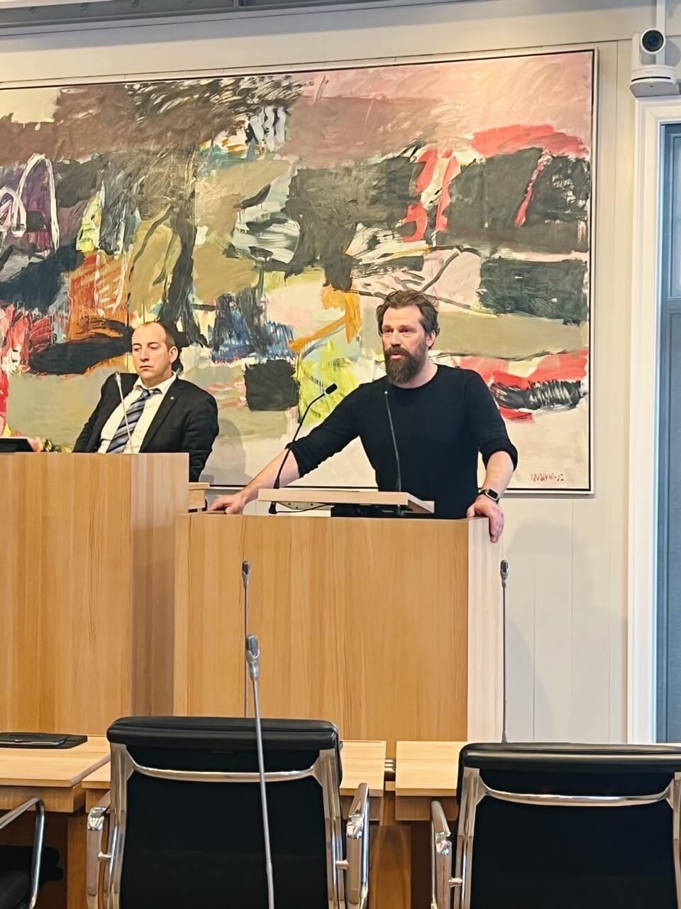 Fyrsta røðan hjá Erlingi Eidesgaard | Tjóðveldi